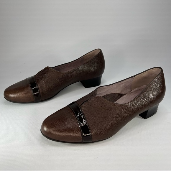 BeautiFeel | Shoes | Beautifeel Piper Pumps Vamp Block Heels Brown ...